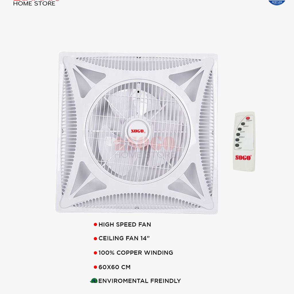 Sogo Ceiling Box Fan ( JPN-777) – Sogo Home Store